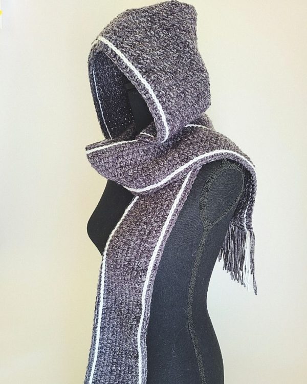 Crochet Hooded Scarf Pattern | The Simplicity Scarf | The Loophole Fox
