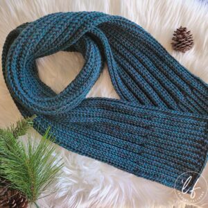 Crochet Ribbed Scarf Pattern | The Jesse Scarf