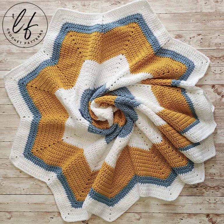 Crochet Star Baby Blanket Pattern | Rising Star Baby Blanket